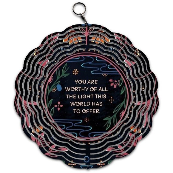 Design | Motivational Worthy Quotes Design Wind Spinner | Poshmark